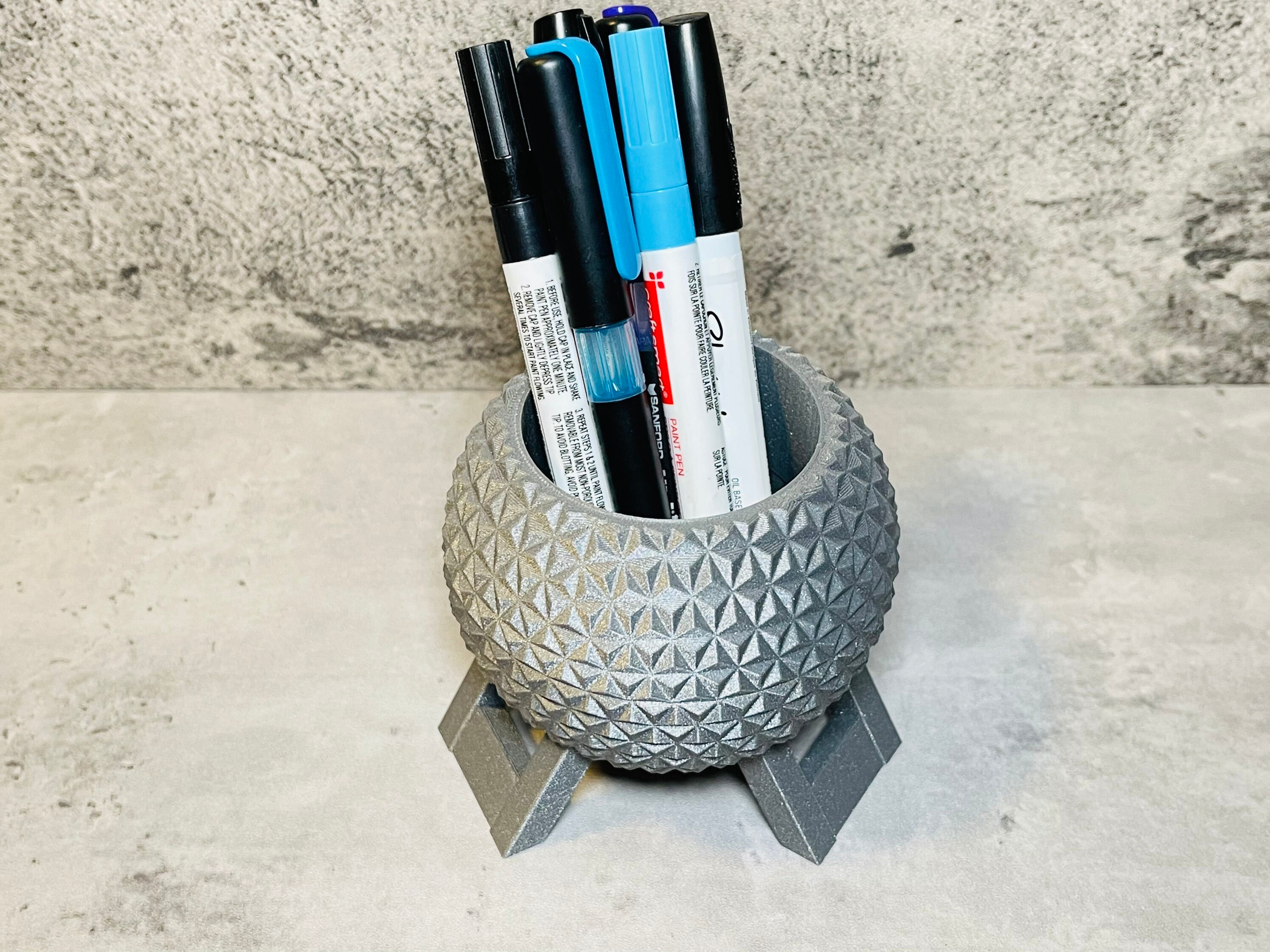 Spaceship Earth Pen and Pencil Holder Makeup Brush Holder - Etsy