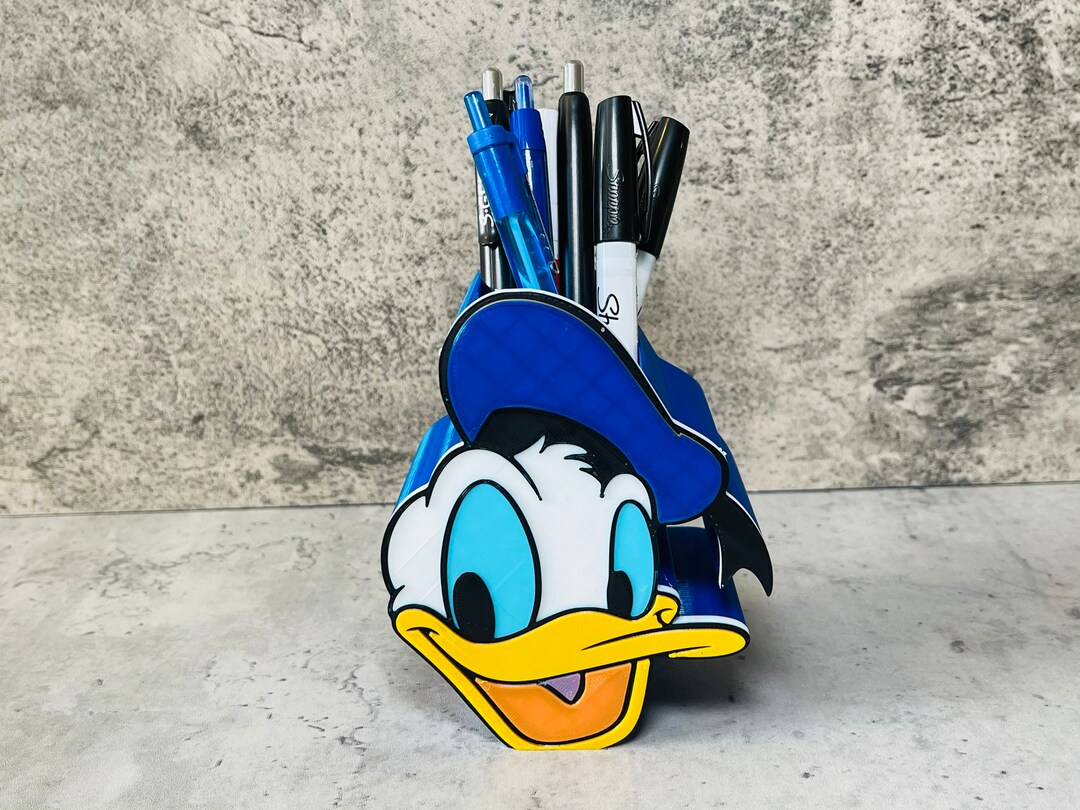 Donald Duck Pen and Pencil Holder | Makeup Brush Holder | Marker Holder ...