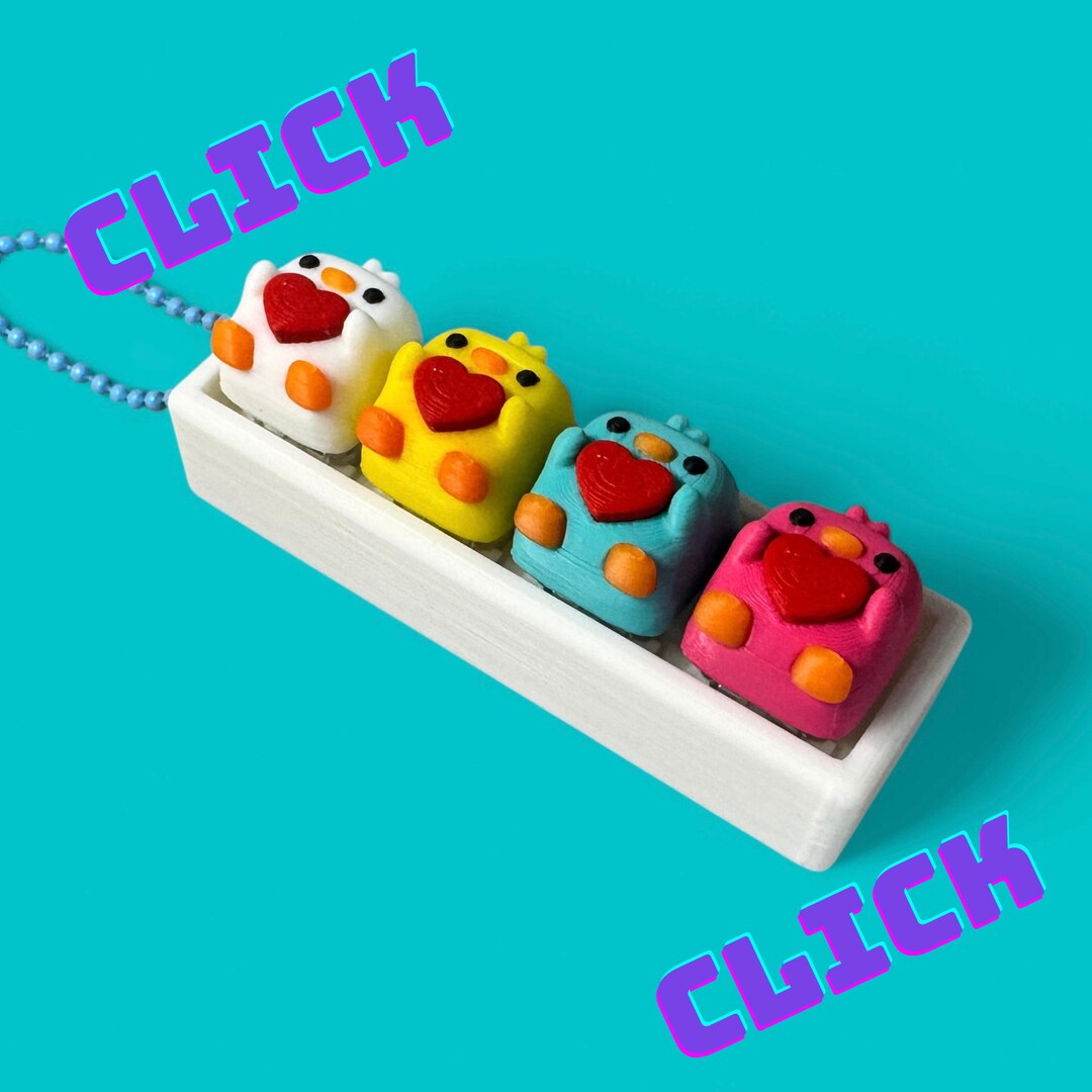 Baby Chick 4-key Fidget Clicker | Fidget Toy | Stress Relief Clicker ...