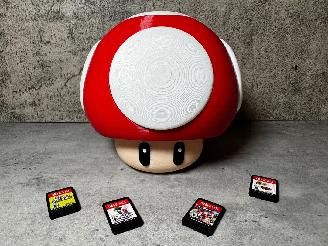 Switch Game Card Holder Super Mushroom Game Cartridge Holder Game ...