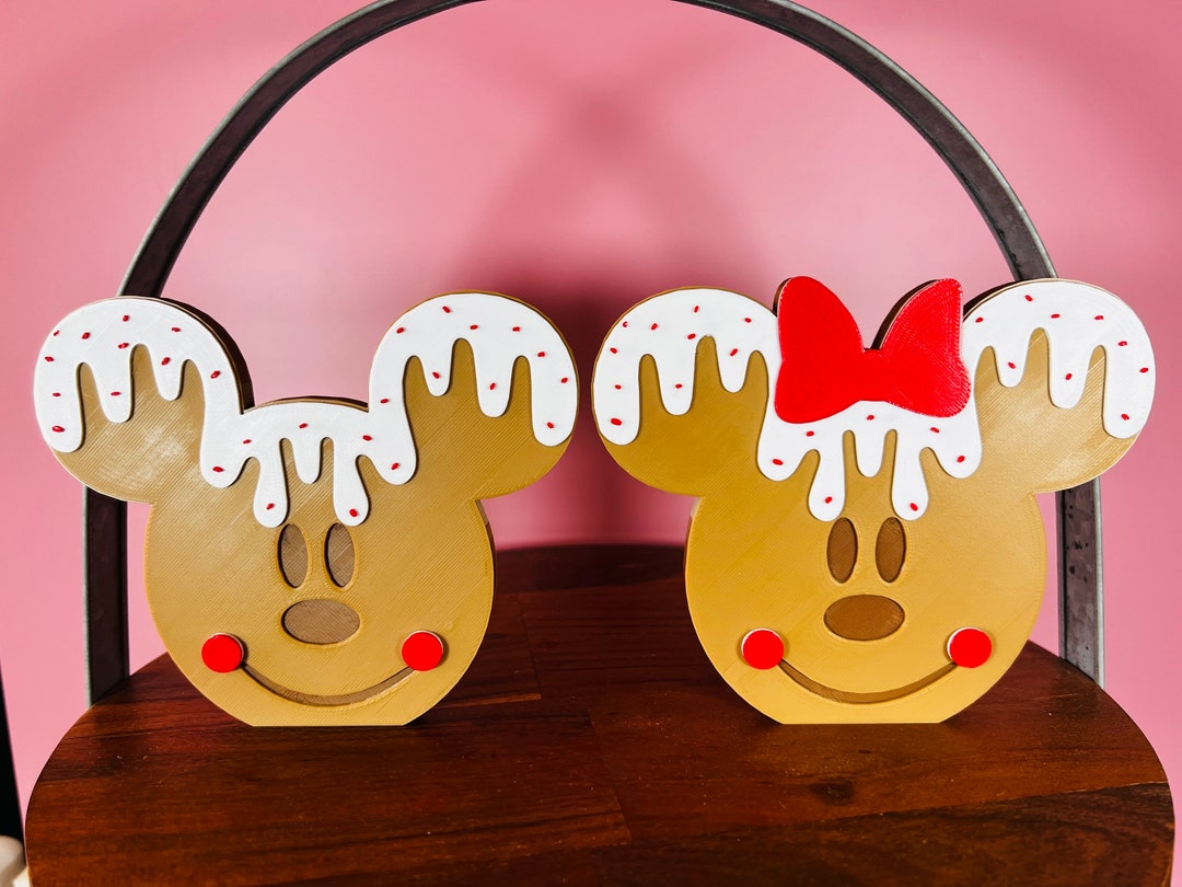 Gingerbread Heads Christmas Tier Tray Decorations - Etsy