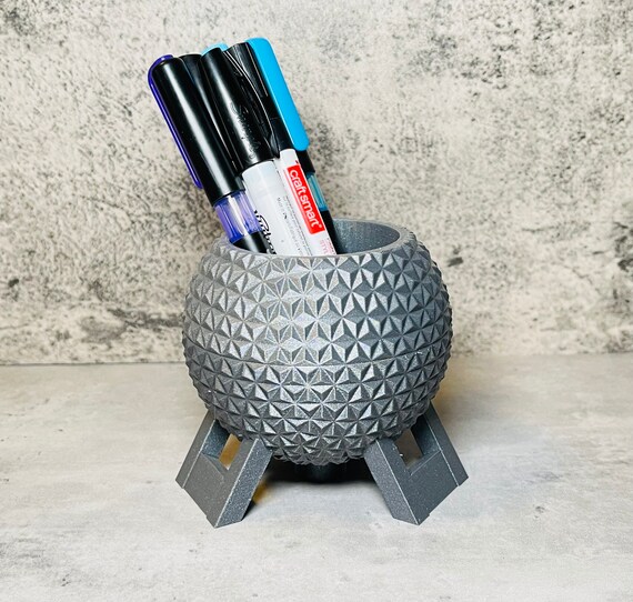 Spaceship Earth Pen and Pencil Holder Makeup Brush Holder - Etsy