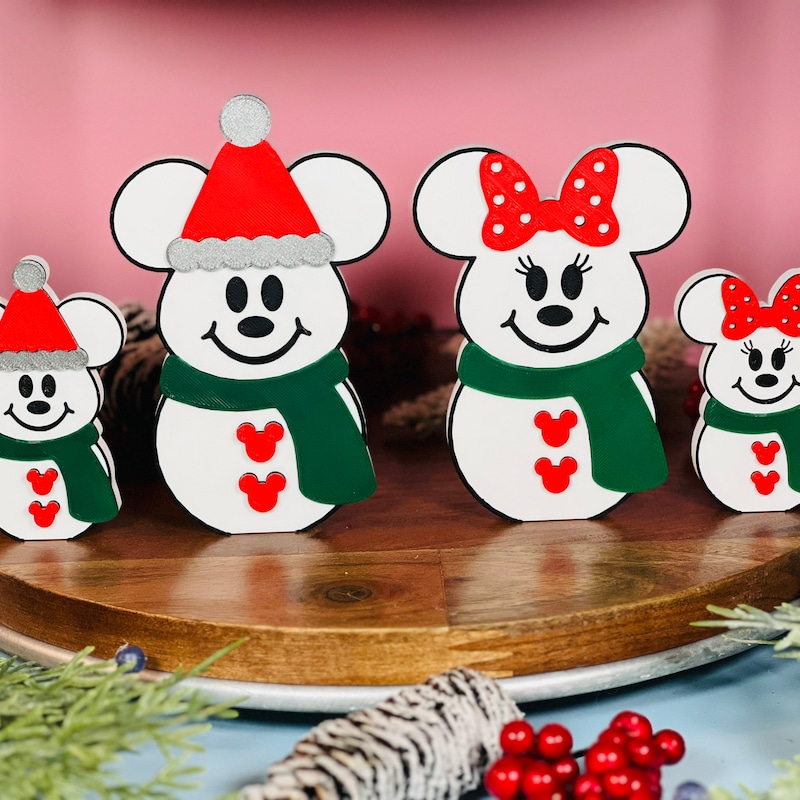 Mickey Snowman Svg - Etsy