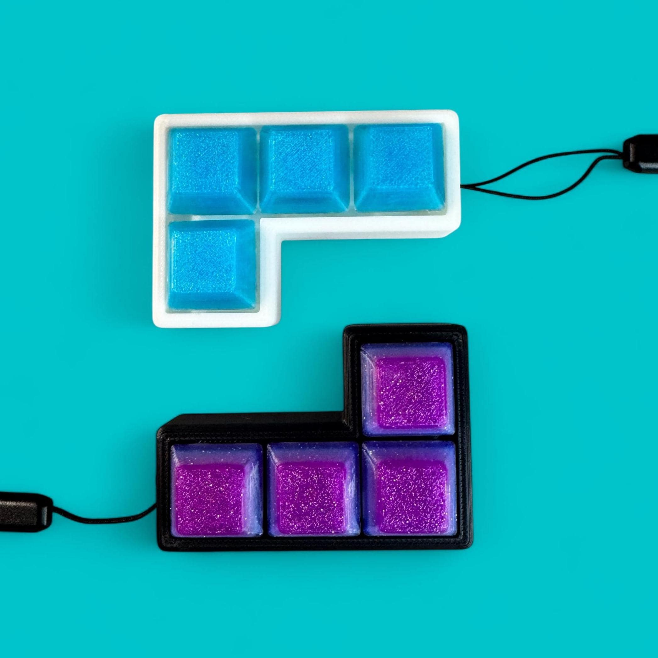 L Shape 4 Key Mechanical Keyboard Clicker Keychain – Choose Keycap ...