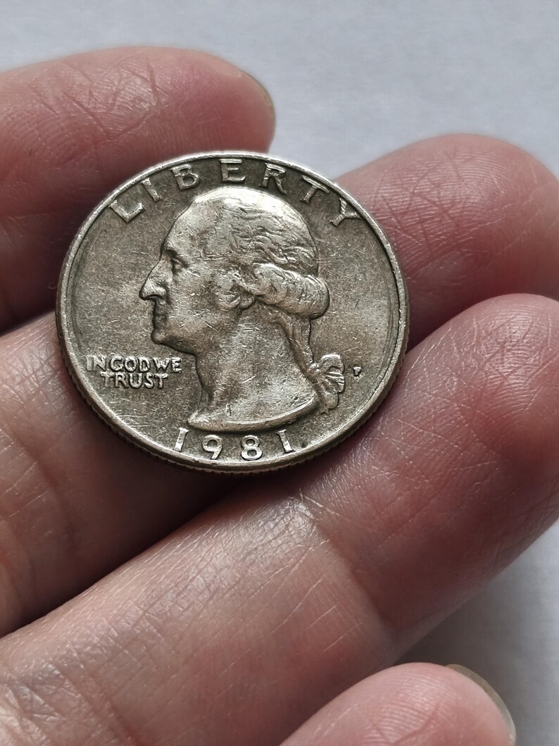 Rare Find Misprint Coin Quarter Liberty Washington Dollar 1981 - Etsy