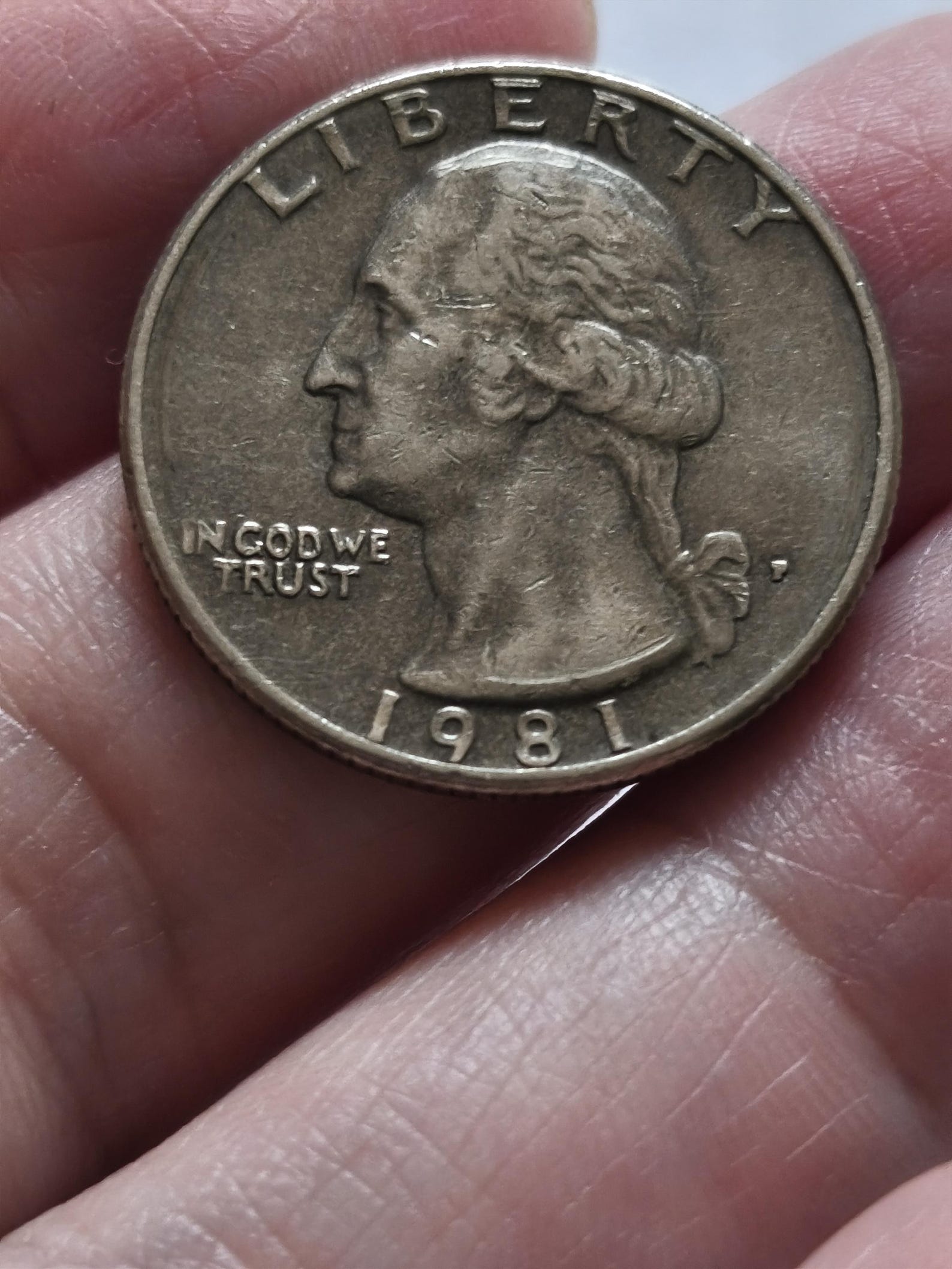 Rare Find Misprint Coin Quarter Liberty Washington Dollar 1981 - Etsy