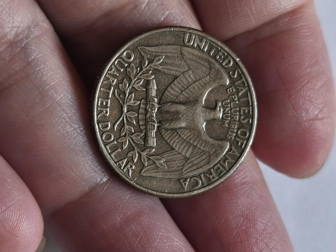 Rare Find Misprint Coin Quarter Liberty Washington Dollar 1981 - Etsy