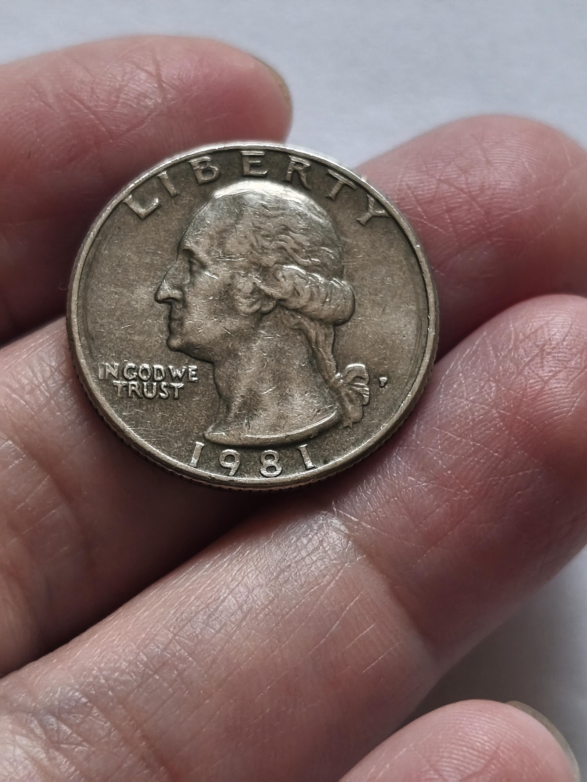 Rare Find Misprint Coin Quarter Liberty Washington Dollar 1981 - Etsy