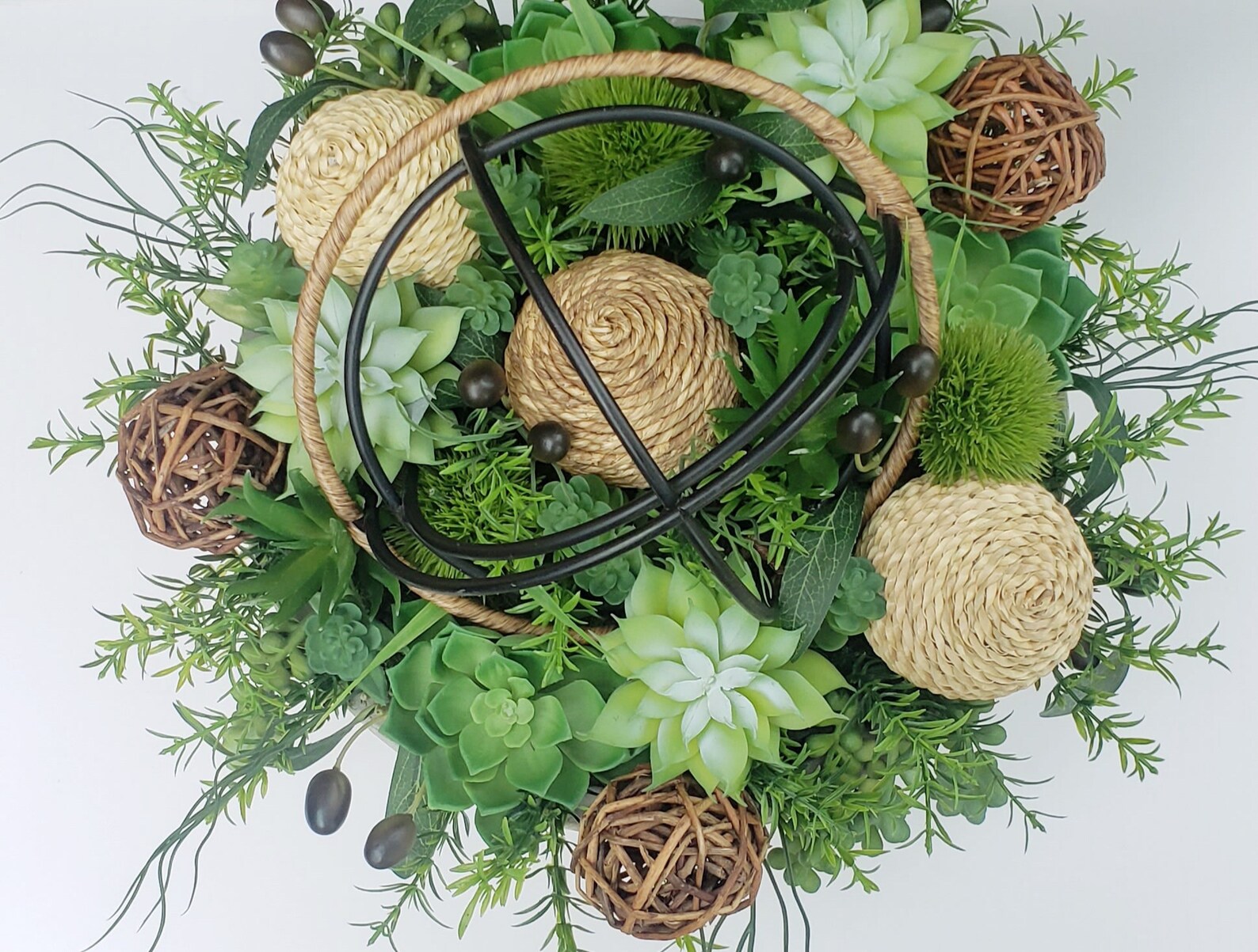 Nature Inspired Table Decor, Centerpiece, Mantle Arrangement, Faux ...