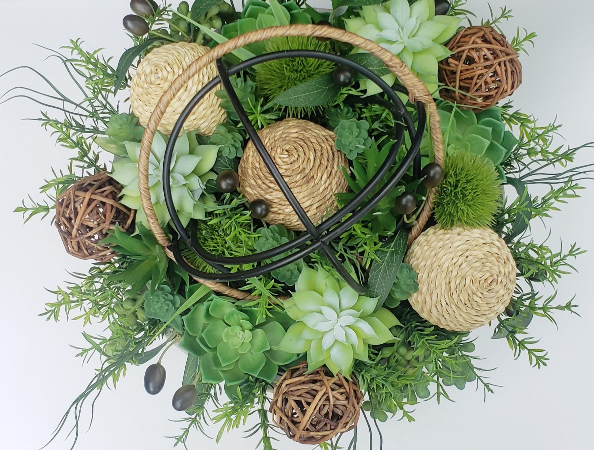 Nature Inspired Table Decor, Centerpiece, Mantle Arrangement, Faux ...