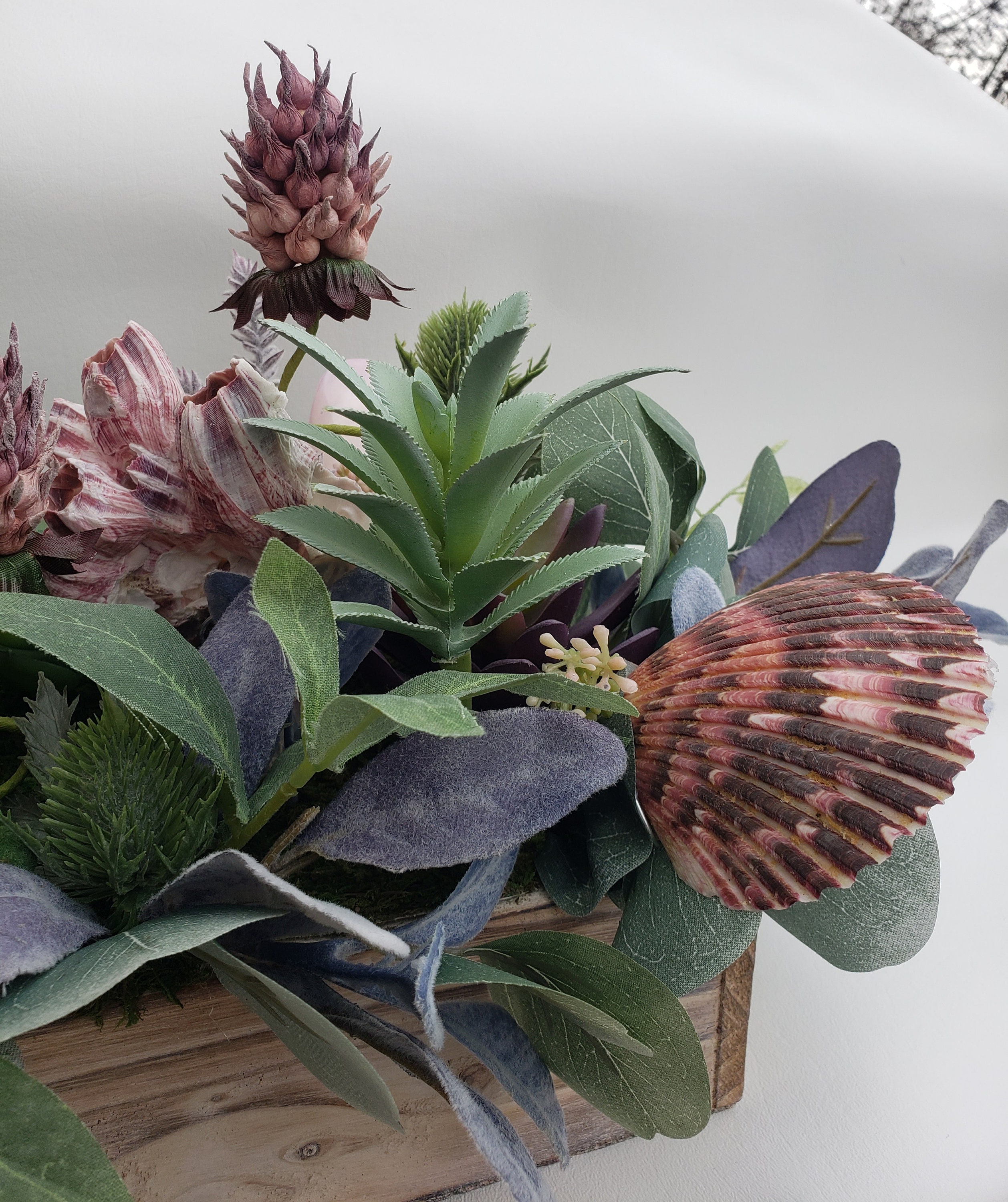 Funky Fun Coastal Centerpiece, Beach Centerpiece, Seashell Table ...