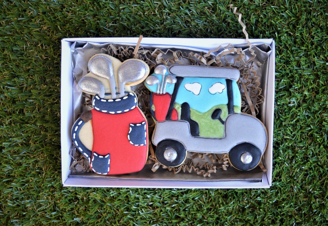 The Golf Lover Set Father's Day Biscuits Birthday Present Birthday Gift ...