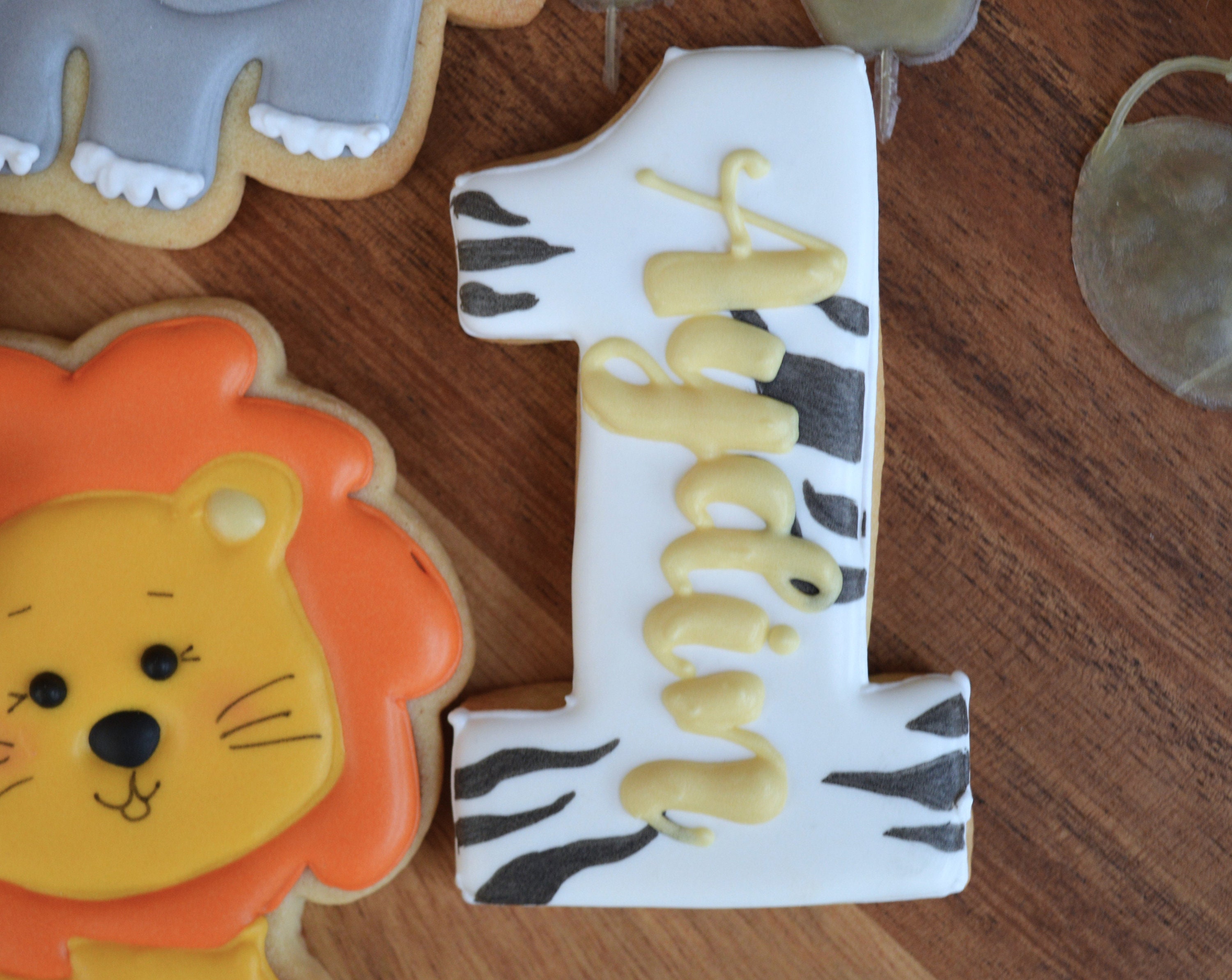 Jungle Animals Biscuits-birthday Party-jungle Party- Bag Fillers ...