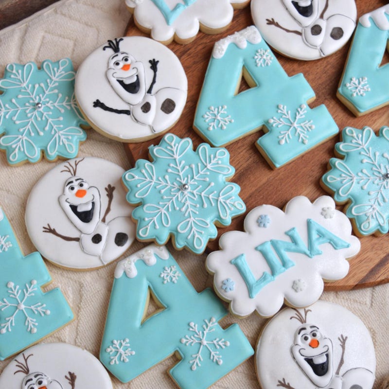 Frozen Cookies - Etsy UK