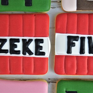 Minecraft Biscuits -minecraft Party - Birthday Gift - Personalized ...