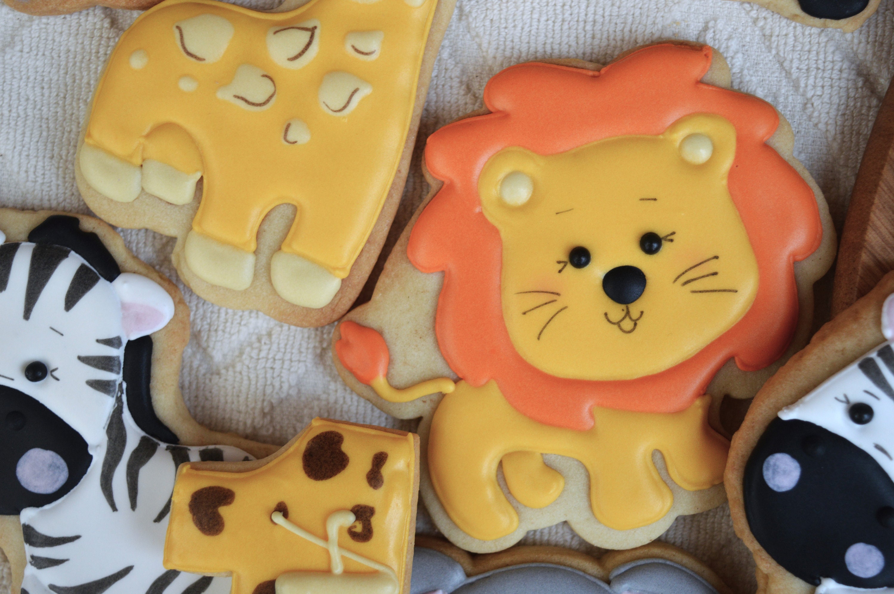 Jungle Animals Biscuits-birthday Party-jungle Party- Bag Fillers ...
