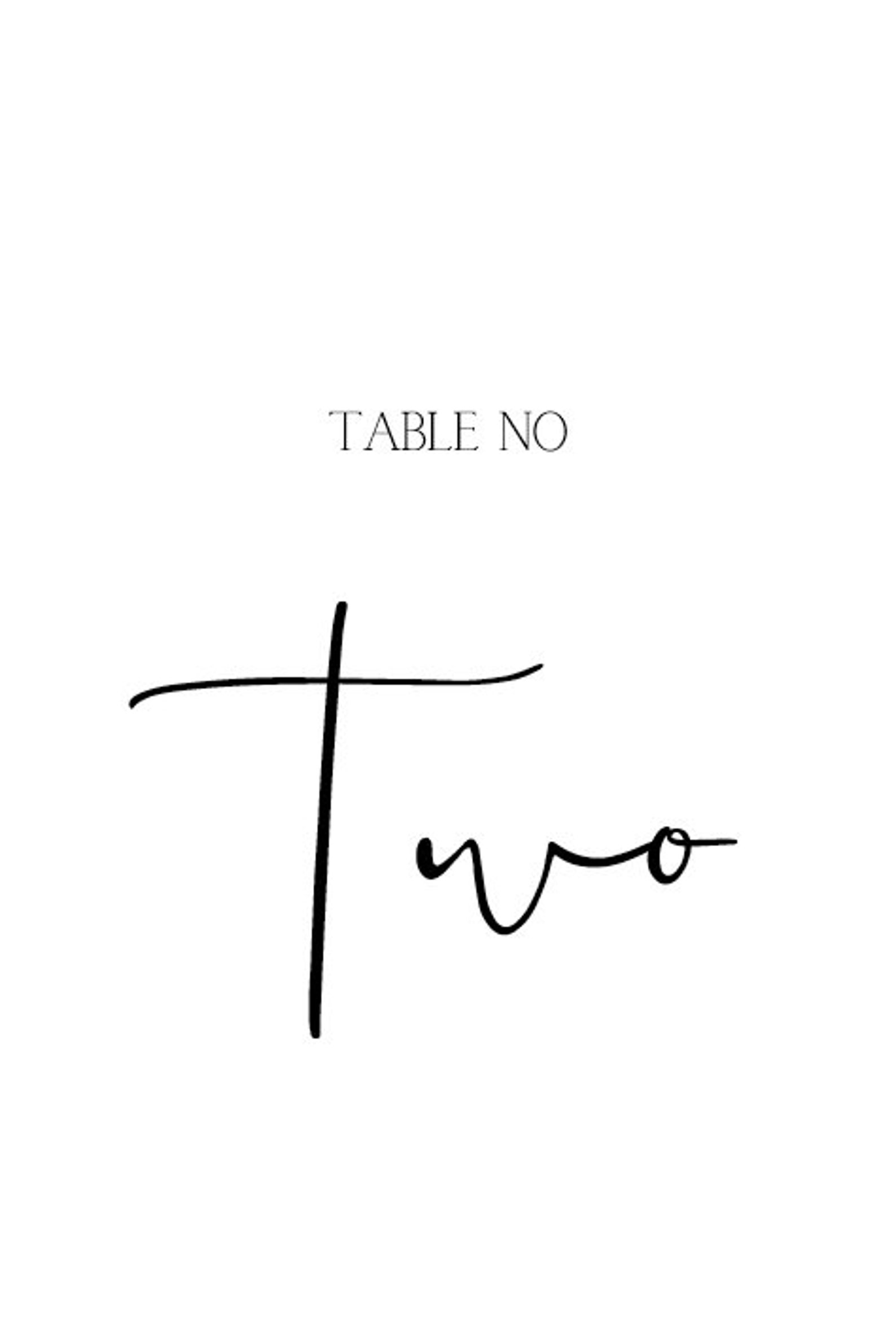 Modern Printable Table Numbers, Instant Download, Wedding Printable ...