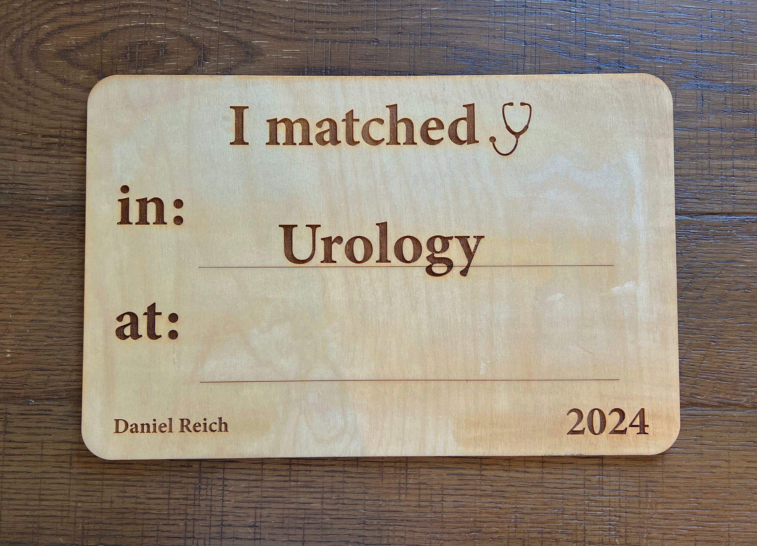 Medical School Residency Match Day Doctor Sign MD Gift - Etsy