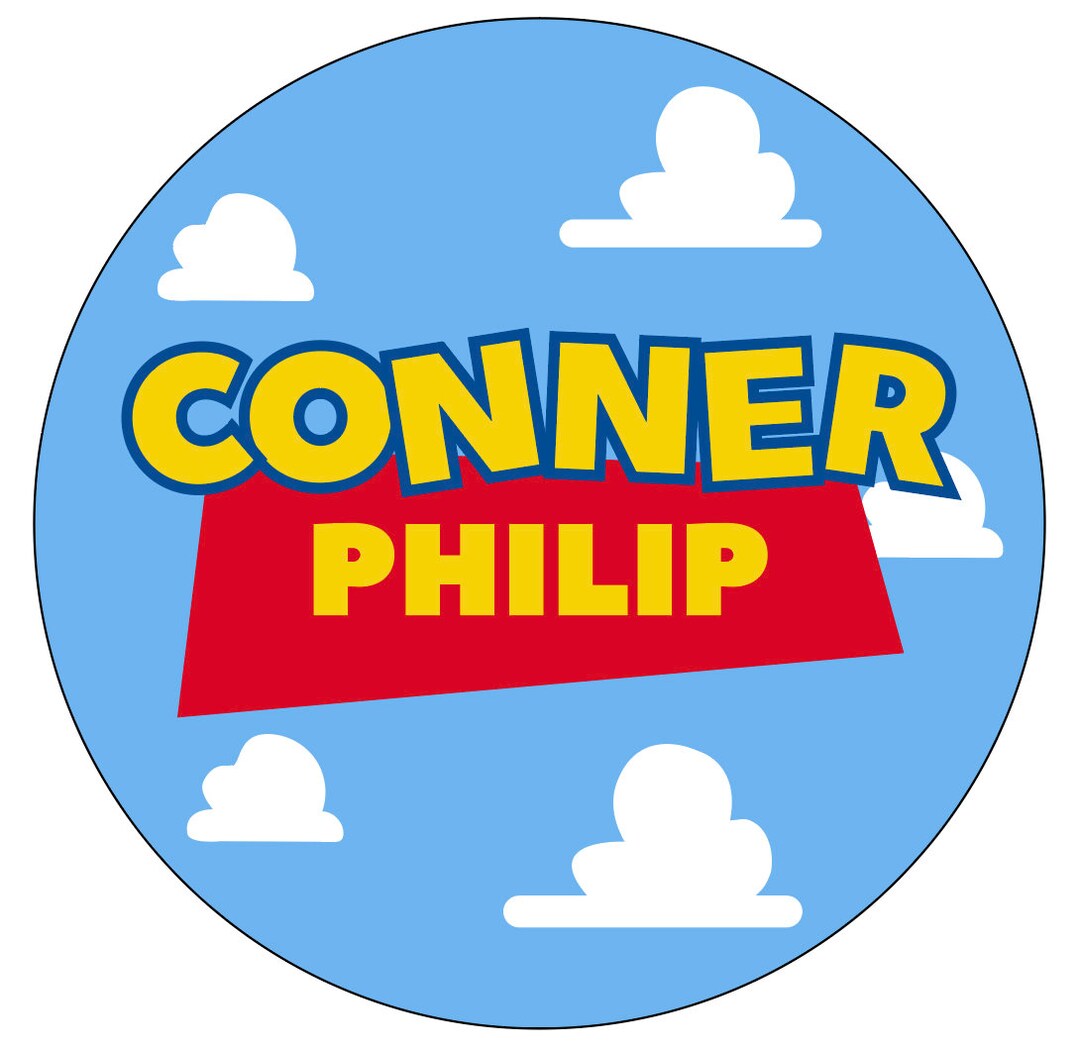 Toy Theme Andy's Room Name Plate Wooden Circle Sign - Etsy