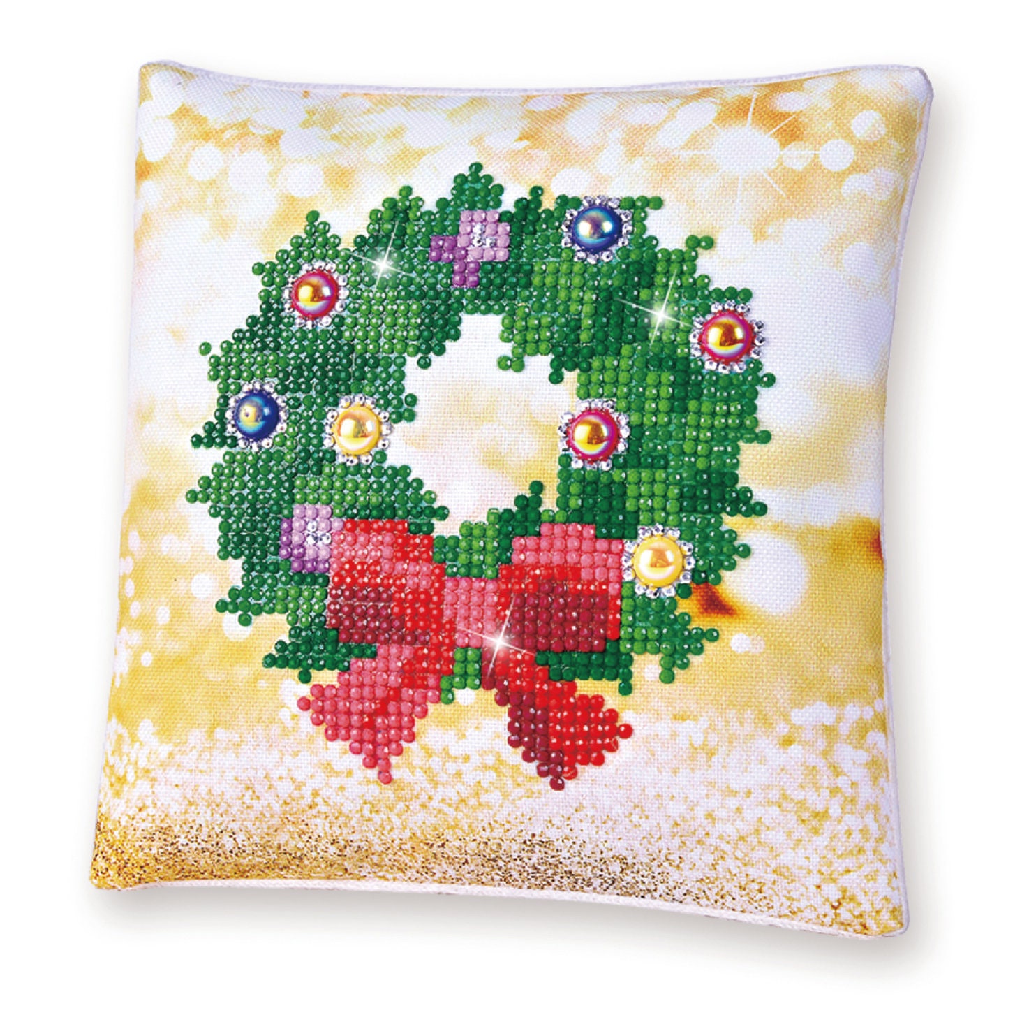 Diamond Dotz Pillowcase Motif Christmas Wreath Etsy