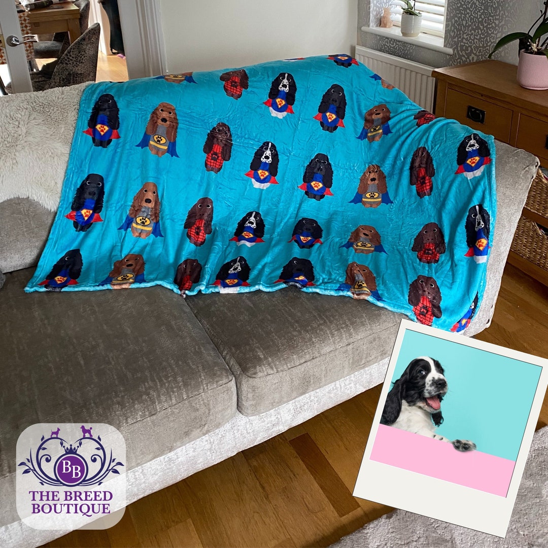 Cocker Spaniel Blanket: Cosy, Soft and Stylish Fun Cocker Spaniel ...