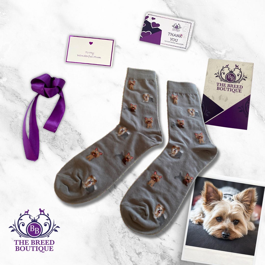 Yorkshire Terrier Socks: Unisex Dog Breed Socks, One Size Fit - Etsy