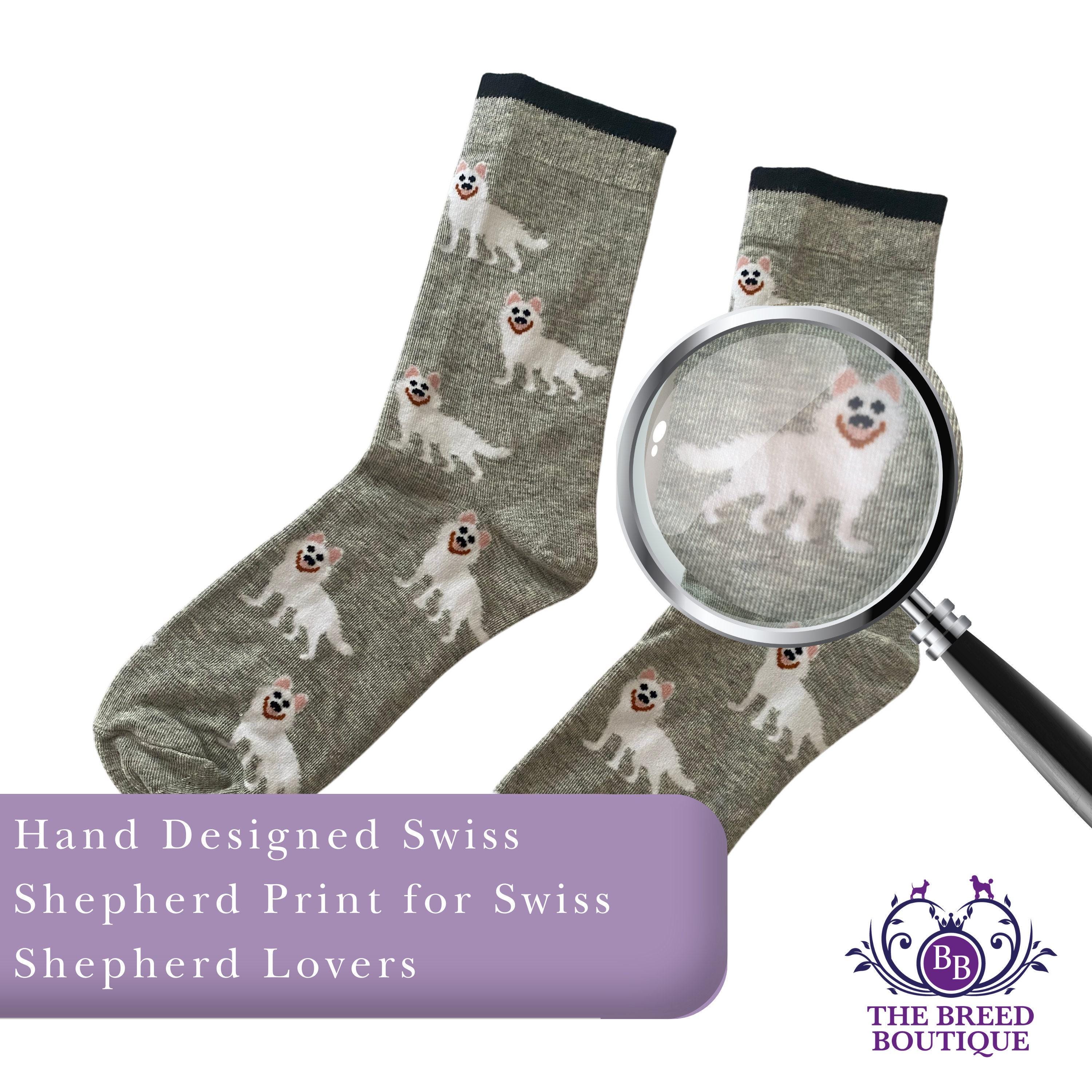 Swiss Shepherd Socks: Unisex Dog Breed Design, One Size Fit - Etsy UK