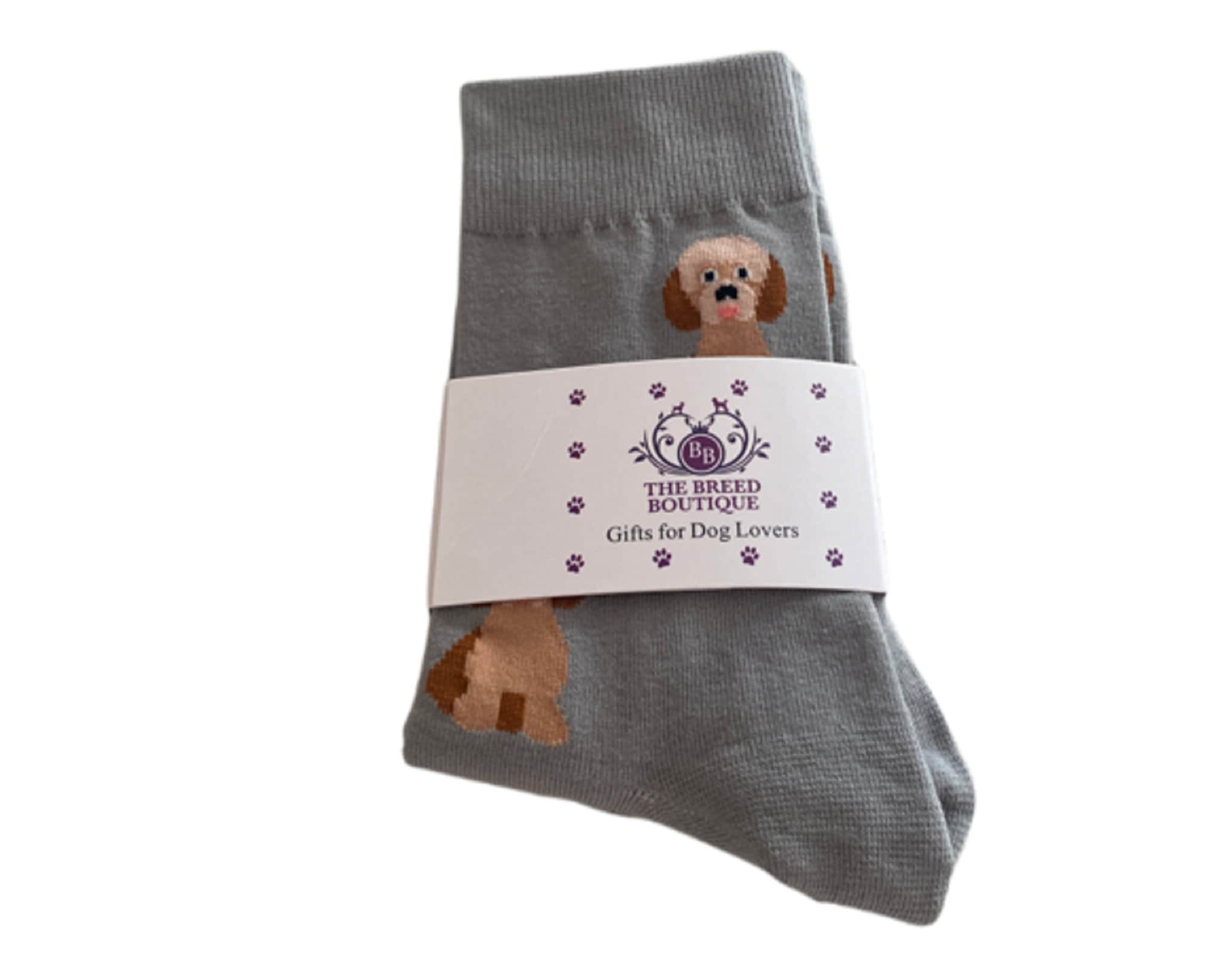 Cockapoo Socks Unisex One Size Fit UK 5 11 Cream Cockerpoo - Etsy
