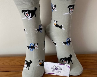 Border Collie Socks | Etsy