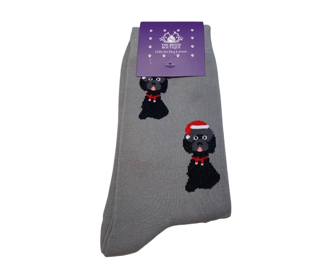 Black Cockapoo Fun Christmas Socks Unisex One Fit Size UK 5 11, EU 38 ...