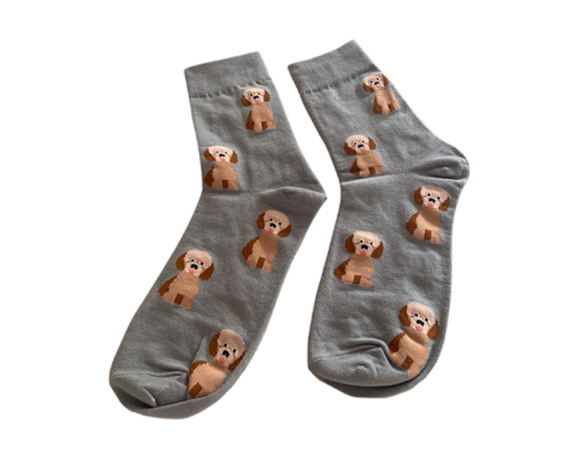 Cockapoo Socks Unisex One Size Fit UK 5 11 Cream Cockerpoo - Etsy