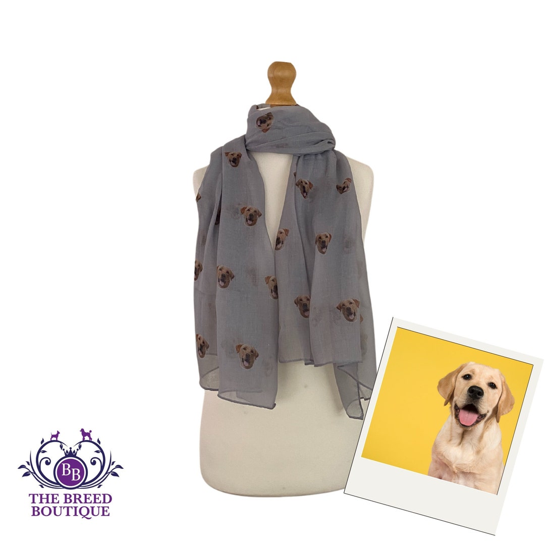 Yellow Labrador Dog Print Ladies Scarf - Etsy