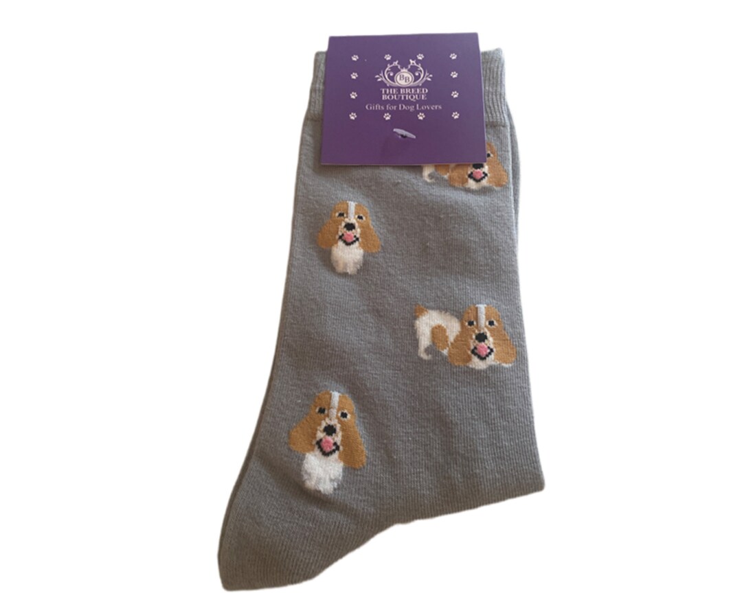 Orange & White Cocker Spaniel Socks Fun Cocker Dog Print Socks - Etsy UK