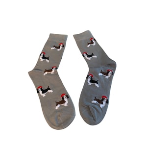 Springer Spaniels Christmas Socks Fun Unisex One Size Fit UK 5 11, EU ...