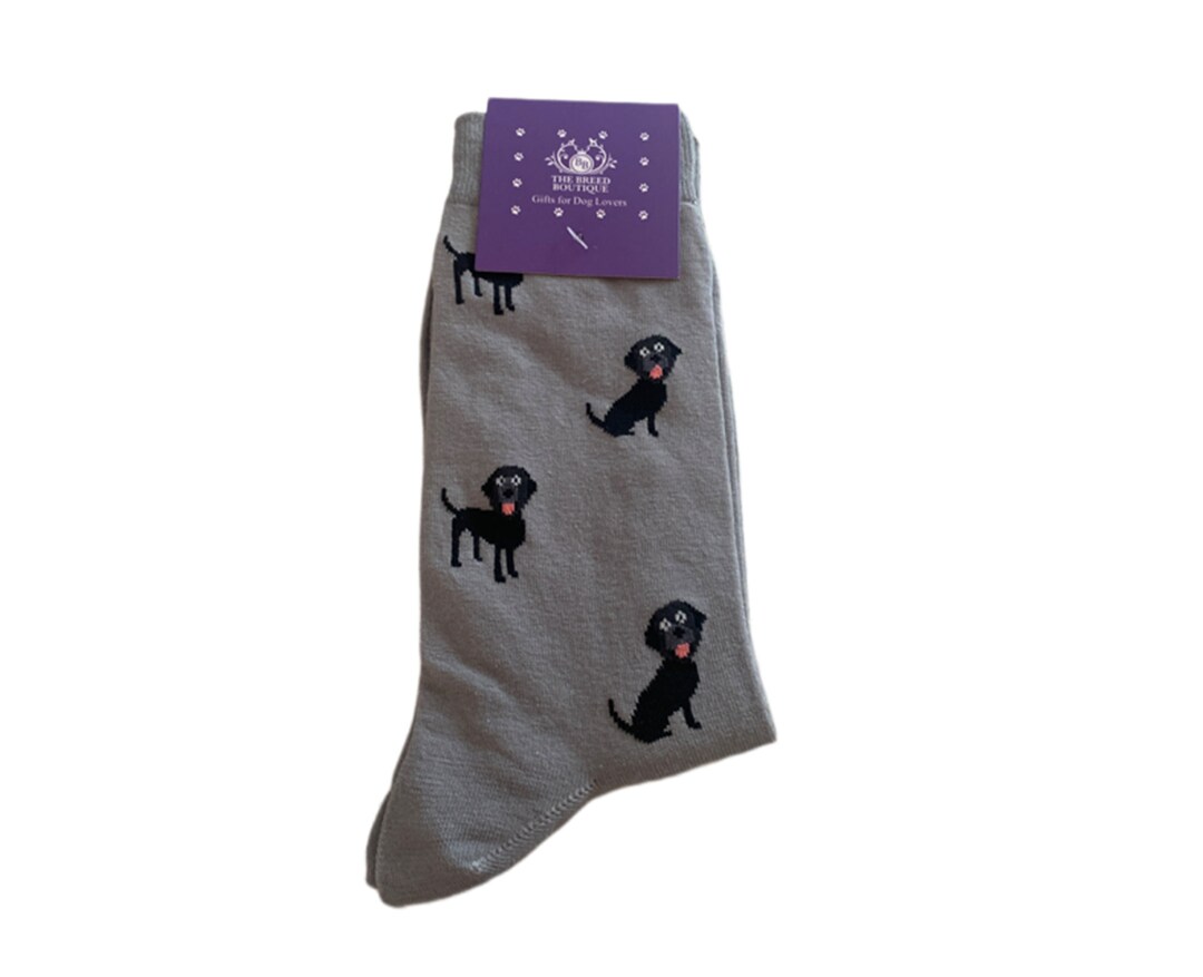 Black Labrador Socks Fun Black Lab Socks Unisex One Size Fit UK 5 11 ...