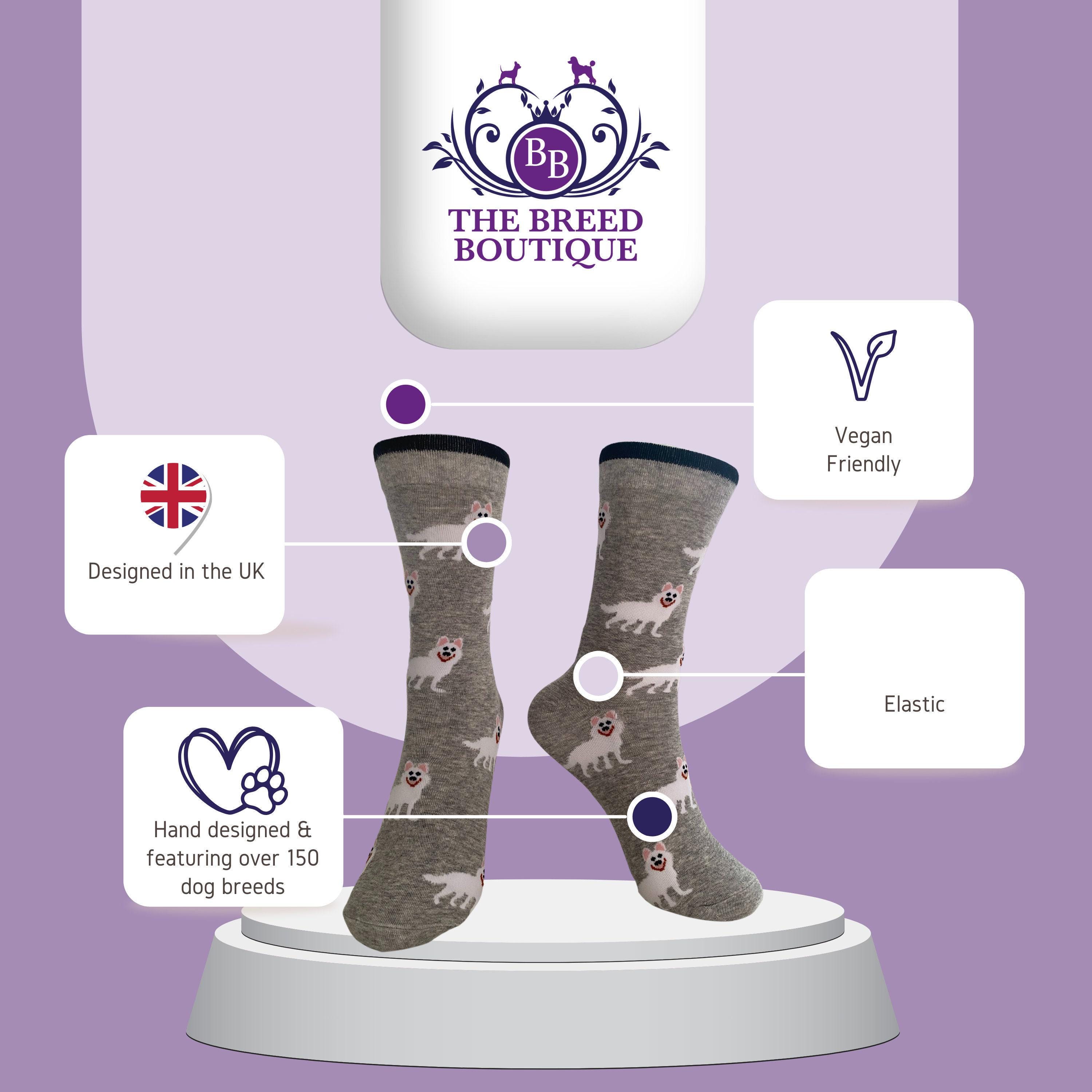 Swiss Shepherd Socks: Unisex Dog Breed Design, One Size Fit - Etsy UK