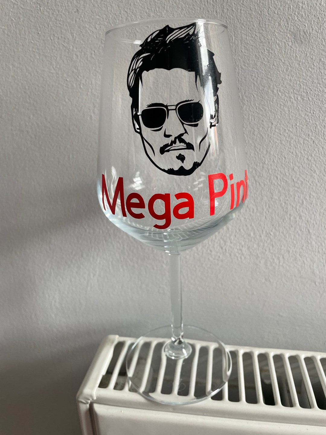 Johnny Depp Mega Pint Wine Glass - Etsy UK