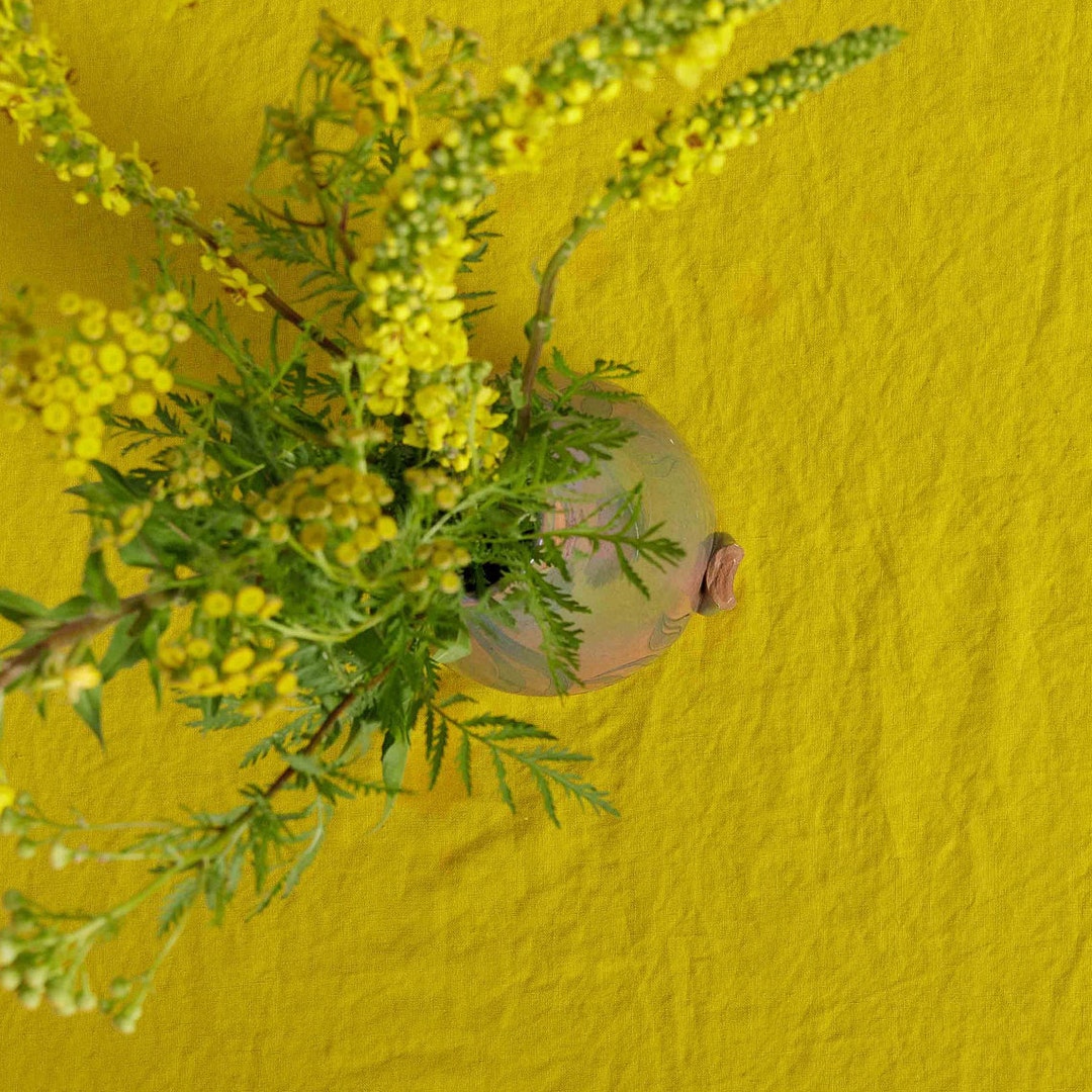 Individual Order Yellow Linen Tablecloth: Softened Chartreuse Round ...