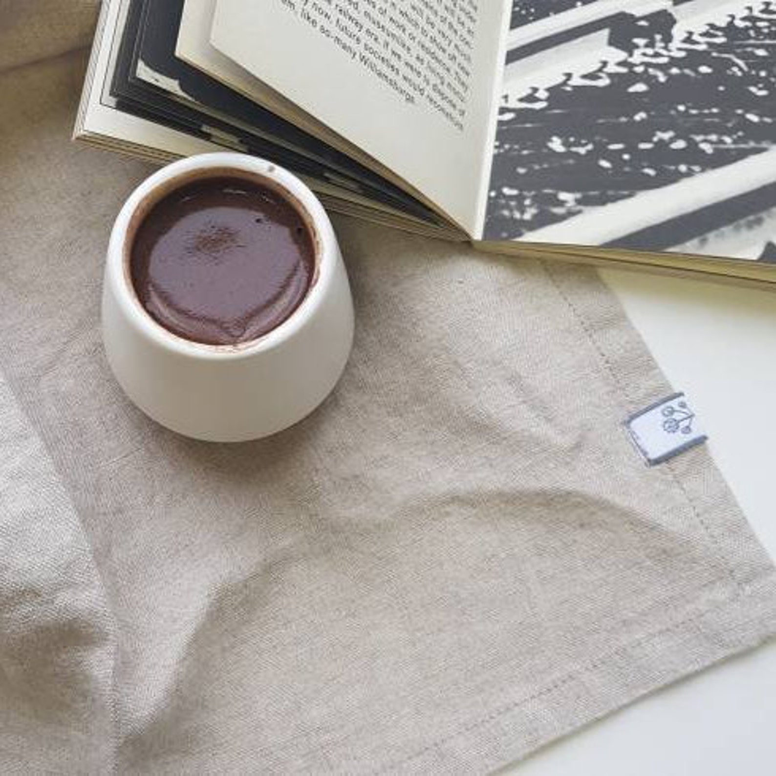 Natural Linen Placemats, Undyed Table Linen, Washed Linen Place Mats ...