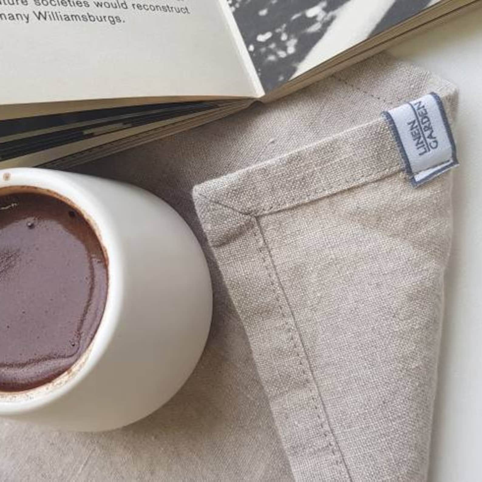 Natural Linen Placemats, Undyed Table Linen, Washed Linen Place Mats ...