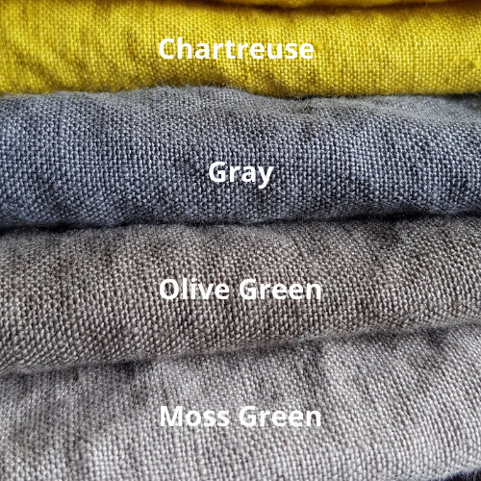 Individual Order Yellow Linen Tablecloth: Softened Chartreuse Round ...