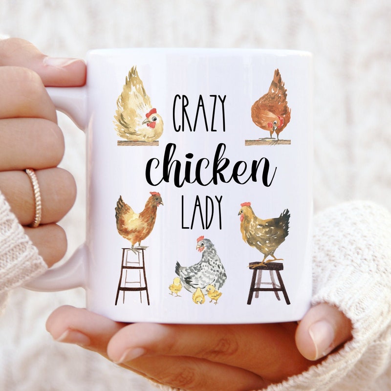 Crazy Chicken With Coffee - Etsy UK
