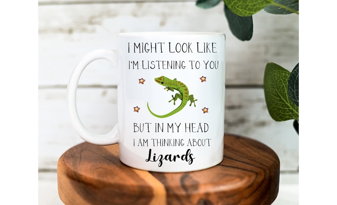 Lizard Mug - Lizard Gift- Funny Lizard Gifts - Lizard Lover Gift ...