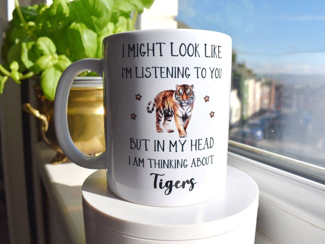 Tiger Mug - Tiger Gifts - Tiger Lover Gift - Tiger Birthday Gift ...