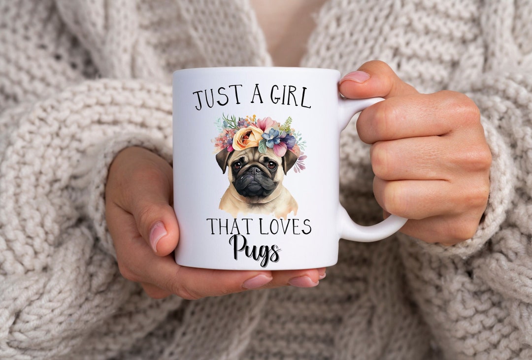 Pug Mug - Pug Gift - Personalised Mug - Pug Lover Gift - Pug Cup - Pug ...