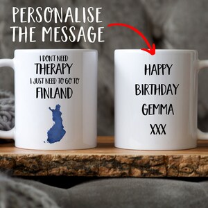 Finland Mug - Finland Gift - Gift for Finland Lovers - Personalised ...