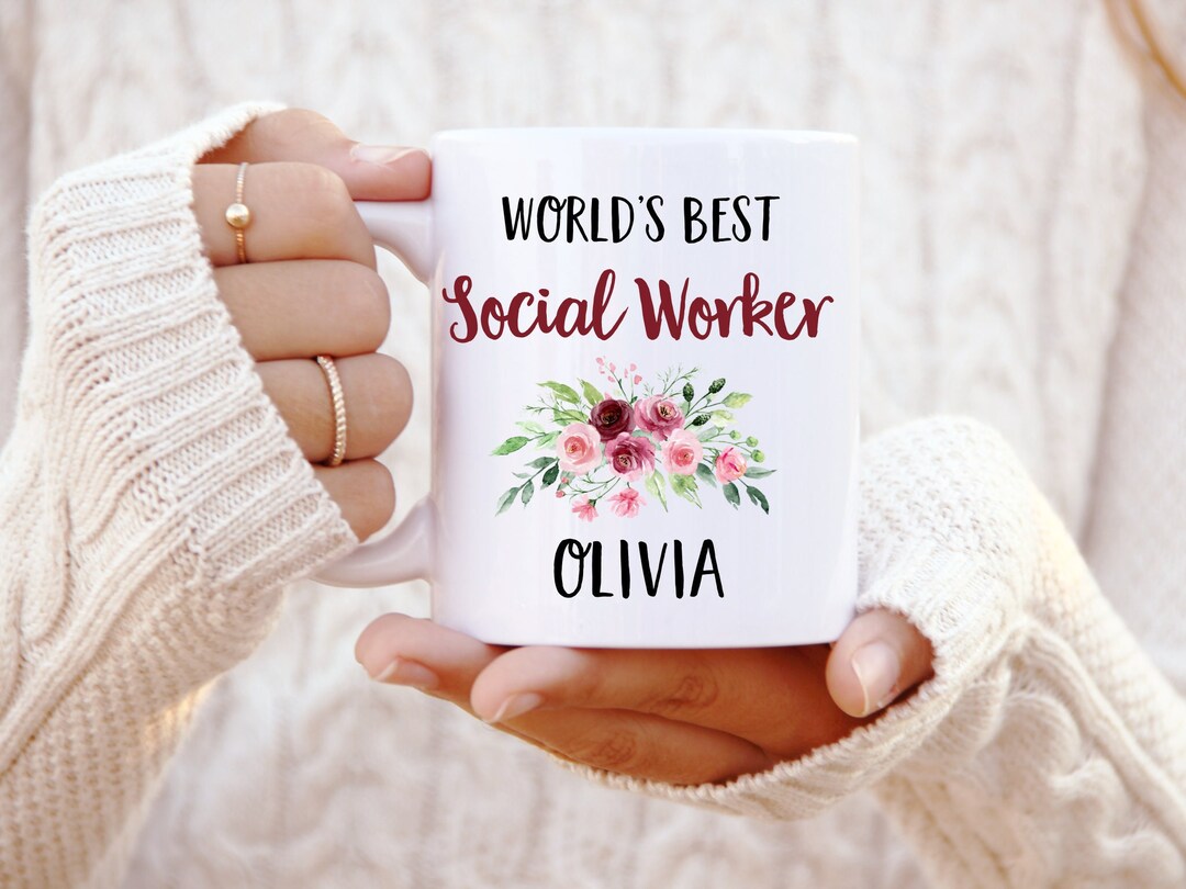 Social Worker Mug - World's Best Social Worker Mug - Personalised ...