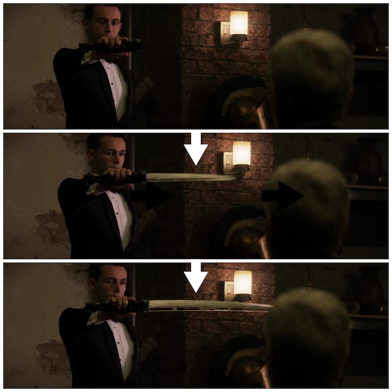 Hawkeye Ronin Sword STL File | EXTENDABLE and RETRACTABLE - Etsy