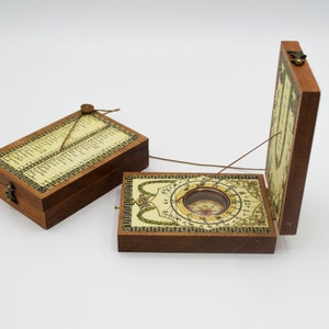 Sundial Diptych, Solar Watch, Sundial, Nuremberg Diptych Handmade ...