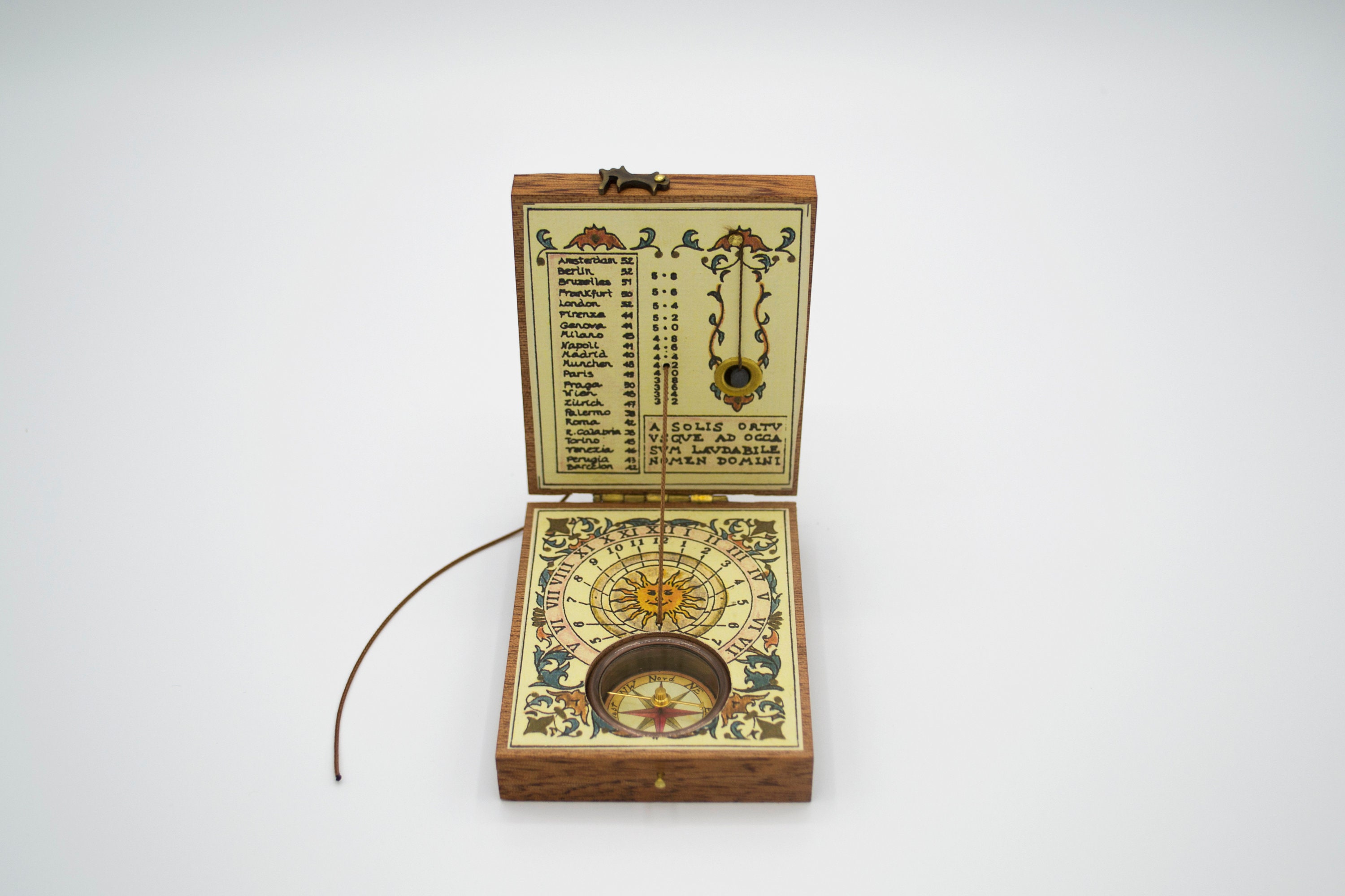 Sundial Diptych, Sundial, Solar Watch Handmade Reproduction Gnomonics ...